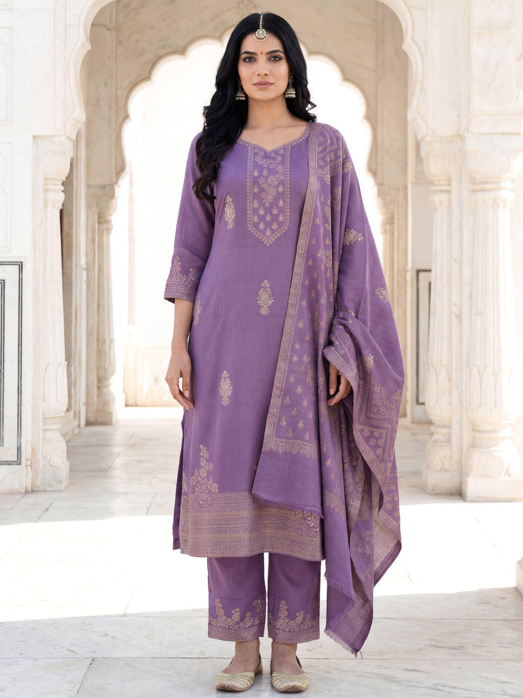 Shishir Sharika Unstitched Suit Set – InduBindu