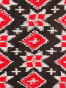 Black Red White Telia Rumal Double Ikat Handwoven Pochampally Merceriz ...